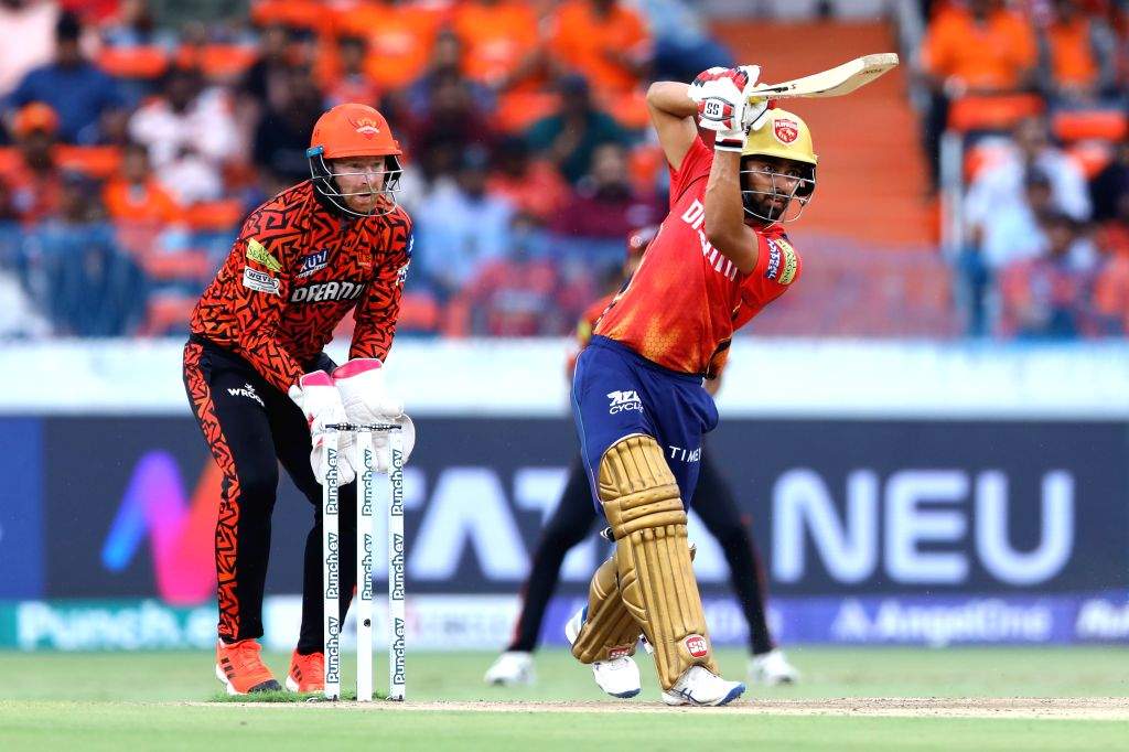 IPL match between Sunrisers Hyderabad and Punjab Kings at Rajiv Gandhi ...