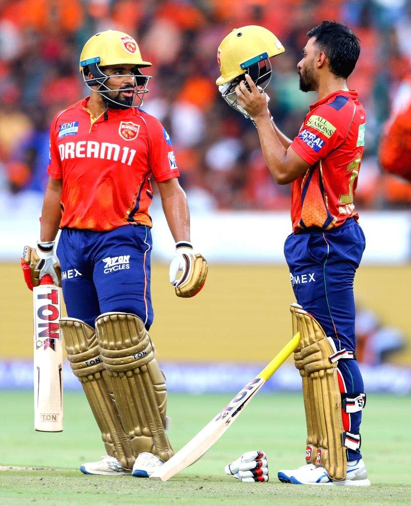 IPL match between Sunrisers Hyderabad and Punjab Kings at Rajiv Gandhi ...