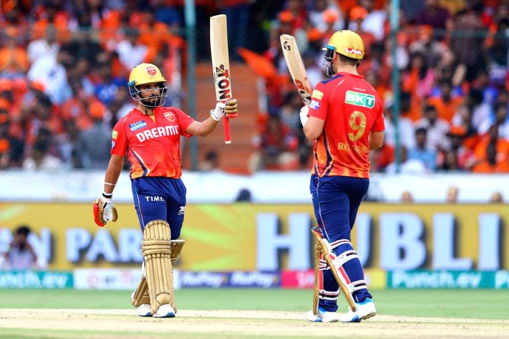IPL match between Sunrisers Hyderabad and Punjab Kings at Rajiv Gandhi ...