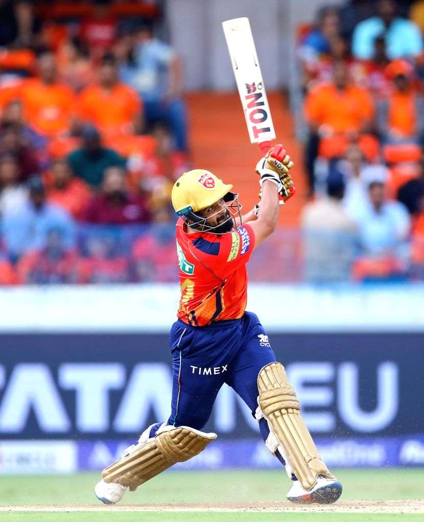 IPL match between Sunrisers Hyderabad and Punjab Kings at Rajiv Gandhi ...