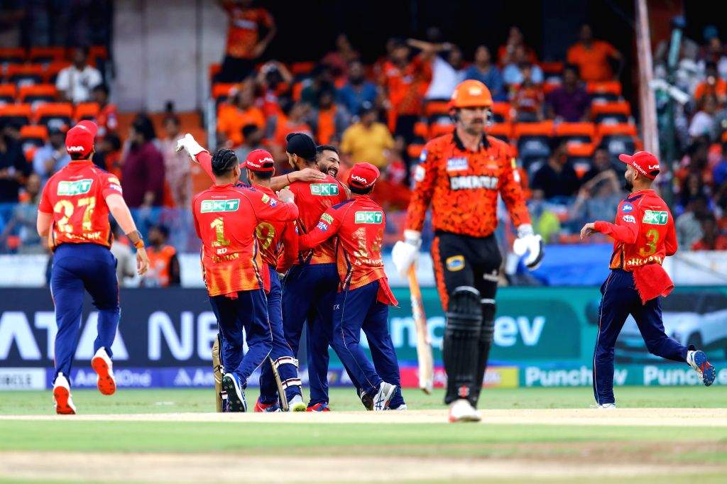 IPL match between Sunrisers Hyderabad and Punjab Kings at Rajiv Gandhi ...