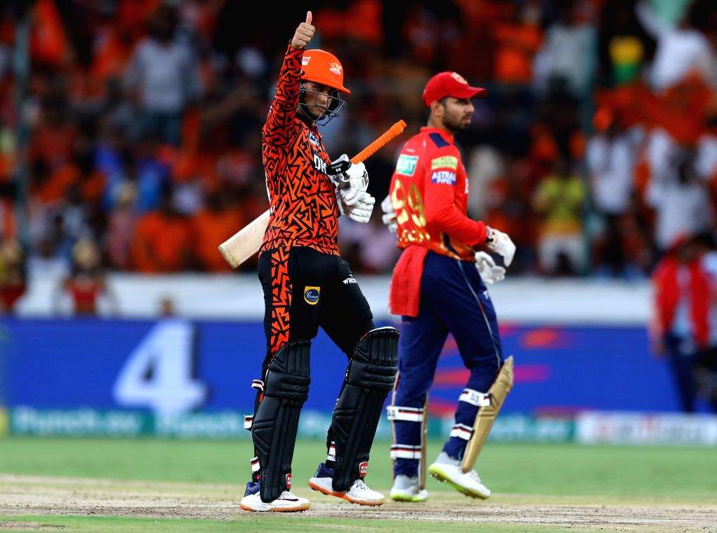 IPL match between Sunrisers Hyderabad and Punjab Kings at Rajiv Gandhi ...