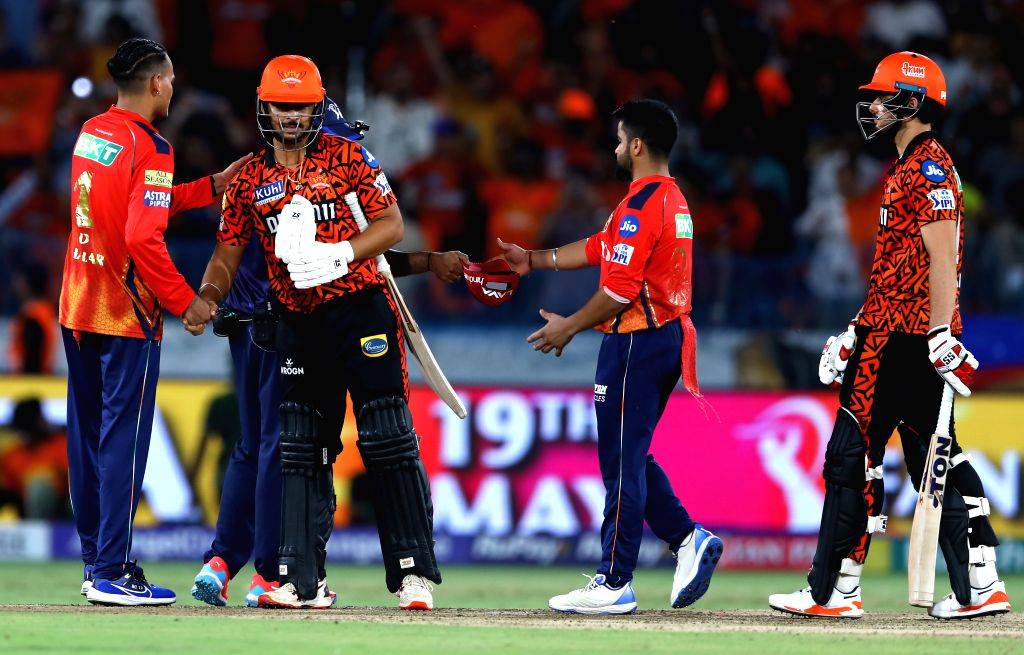IPL match between Sunrisers Hyderabad and Punjab Kings at Rajiv Gandhi ...