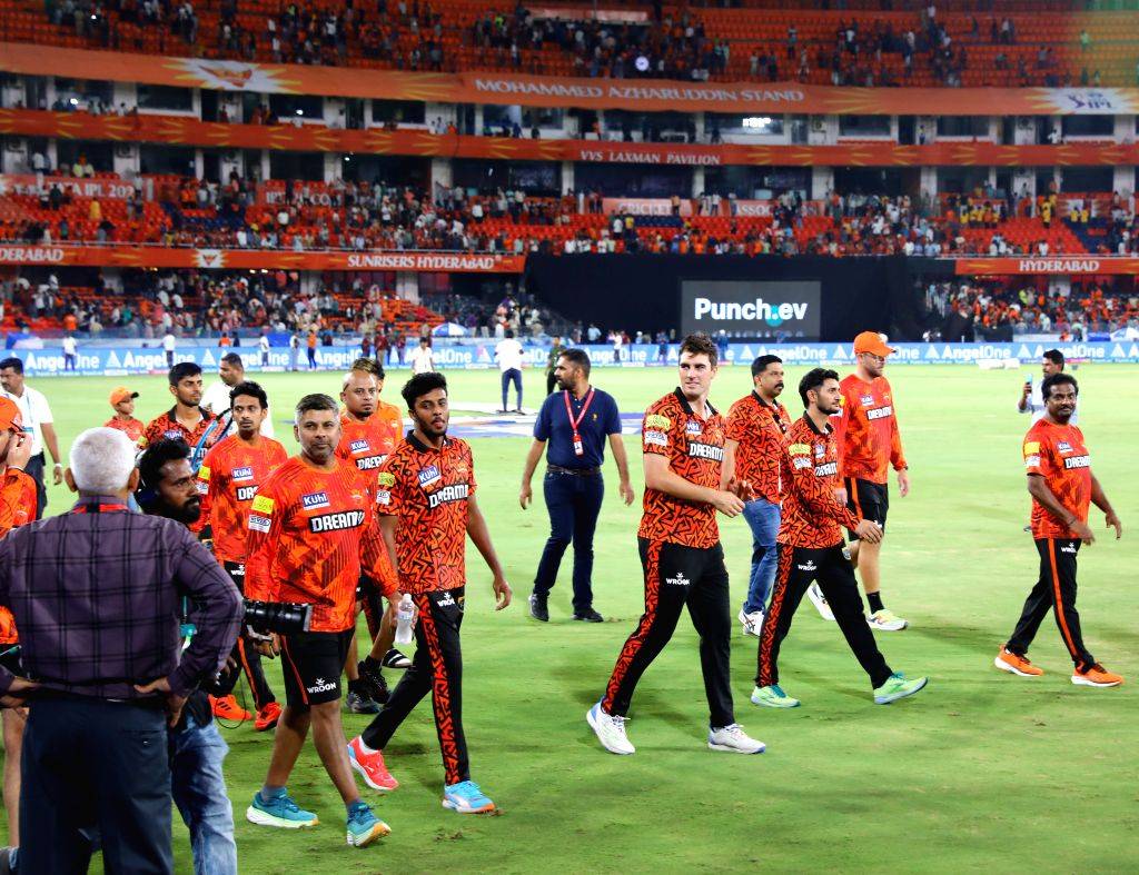 IPL match between Sunrisers Hyderabad and Punjab Kings at Rajiv Gandhi ...