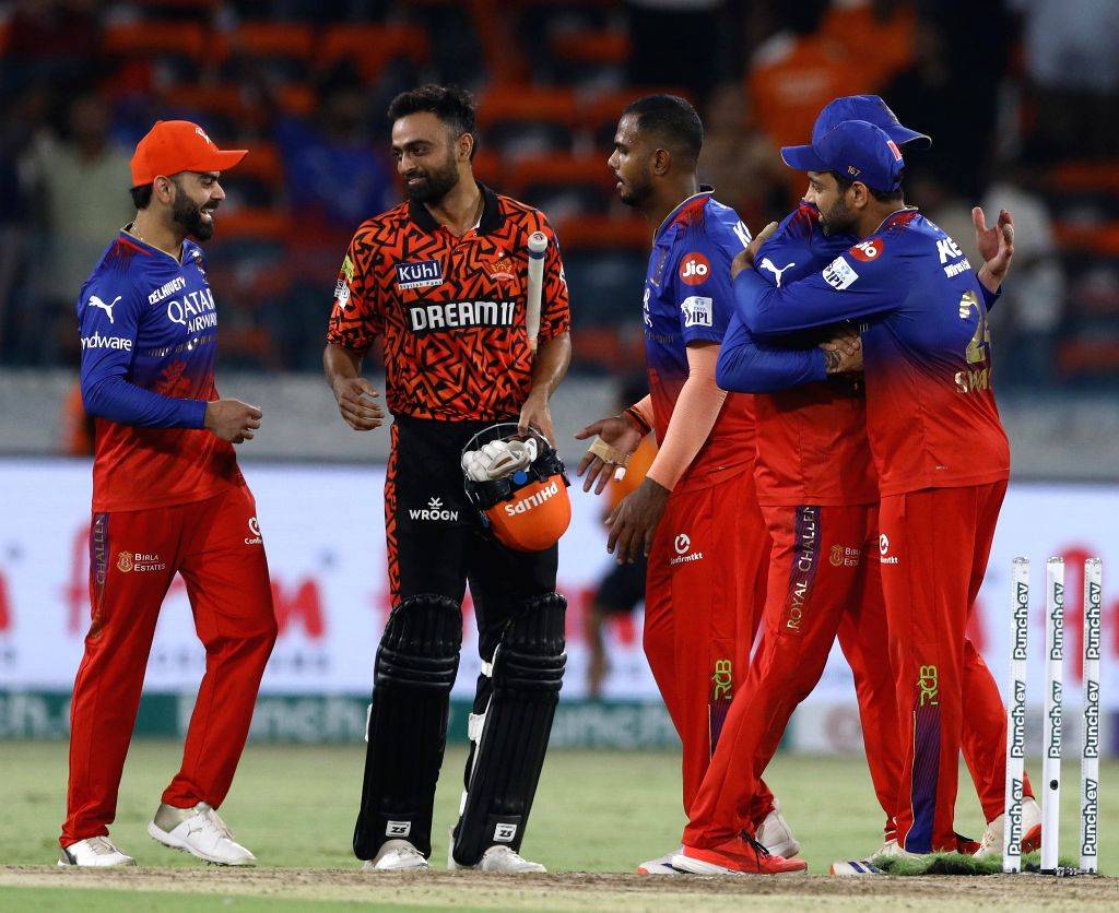 IPL match between Sunrisers Hyderabad and Royal Challengers Bangalore ...