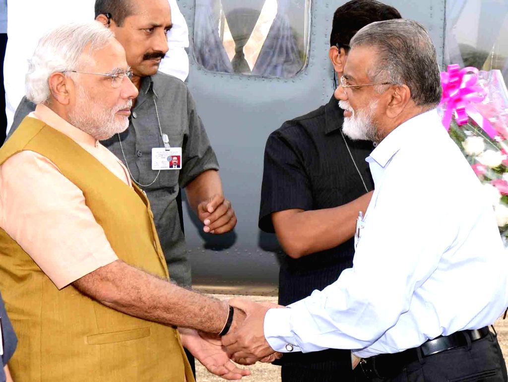 PM arrives at Sriharikota
