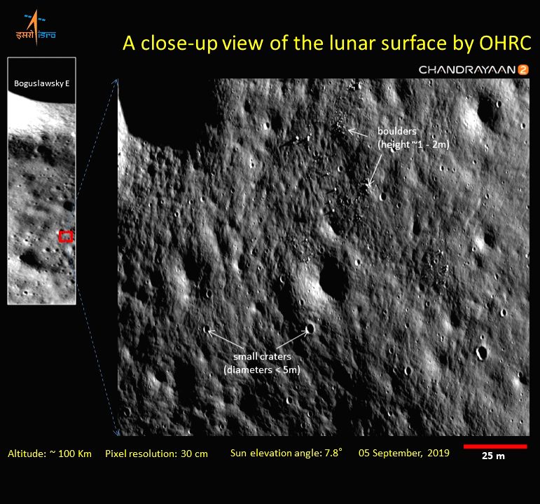 ISRO releases pictures of moon surface