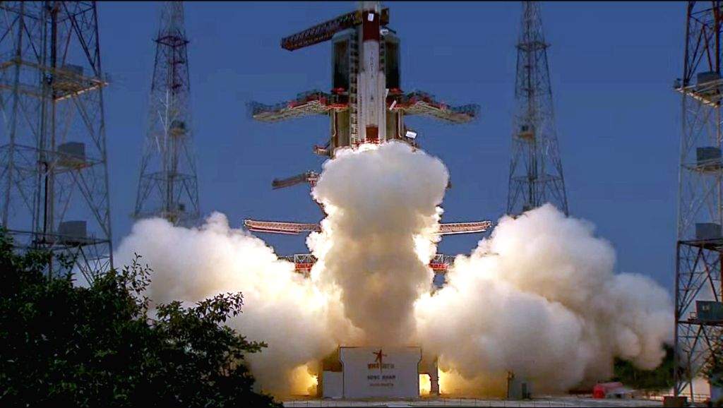 ISRO's Aditya-L1, on board PSLV-C57 lifts off from the launch pad