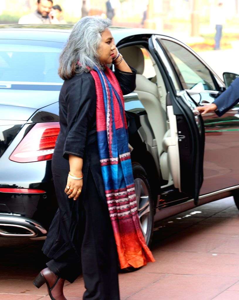 Itishree Murmu Daughter of President Droupadi Murmu arrives to attend ...