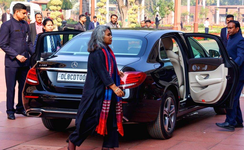 Itishree Murmu Daughter of President Droupadi Murmu arrives to attend ...