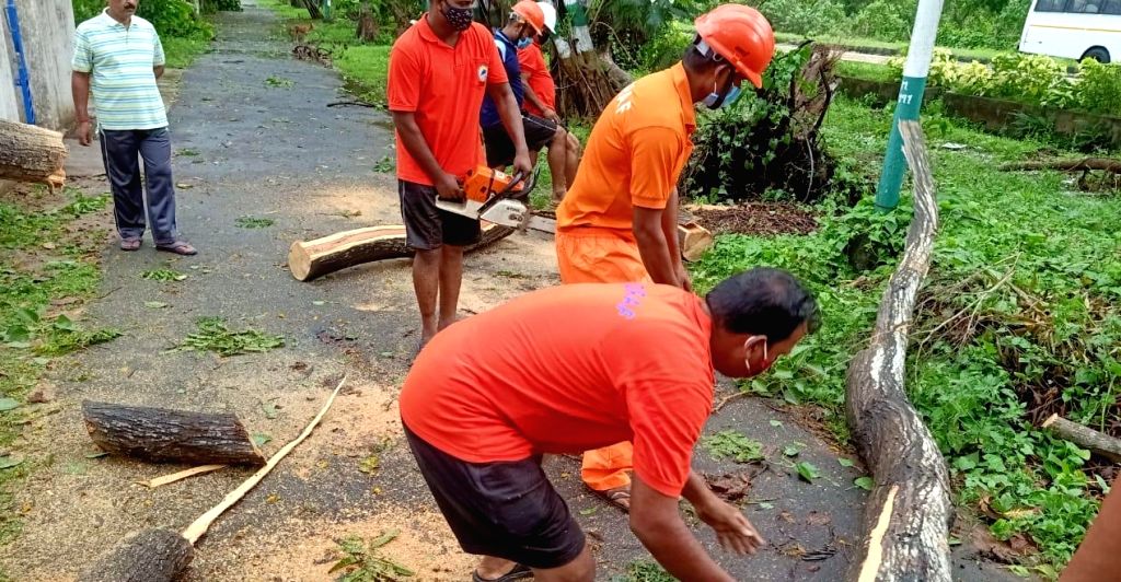 Free Photo: Jagatsinghpur ODRAF teams clearing roads in Paradeep ...