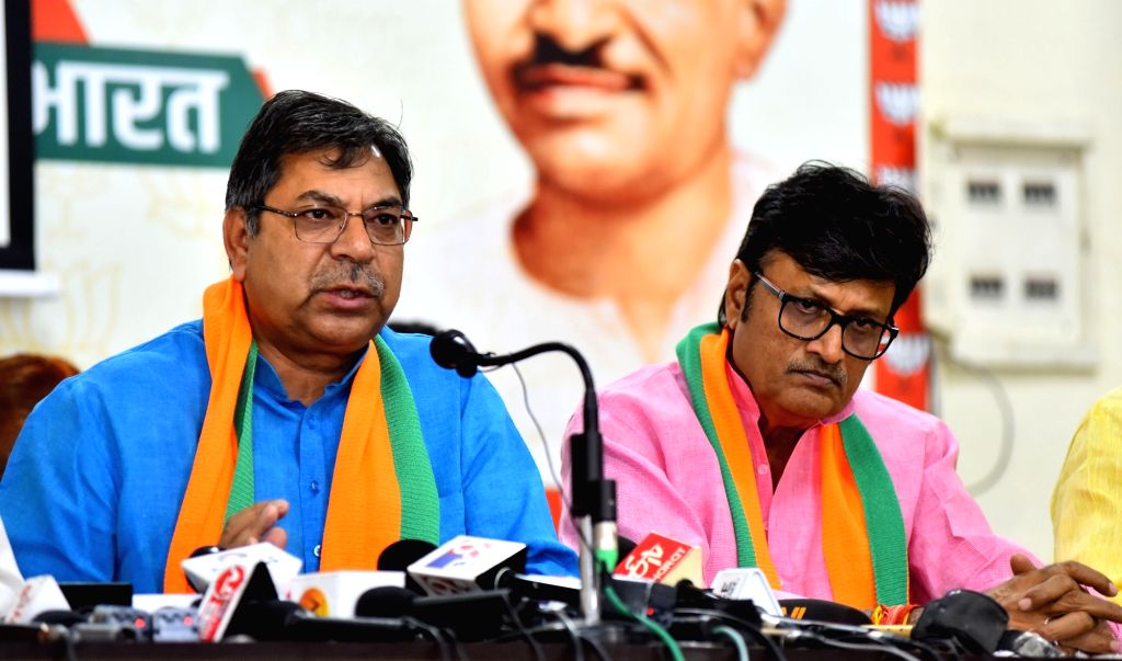 Bharatiya Janata Party State President Satish Punia with BJP leader ...