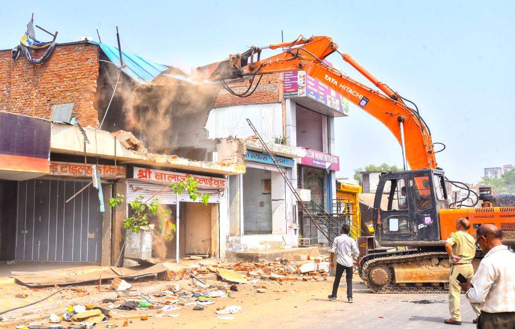Jaipur Development Authority conducts an anti-encroachment drive from ...