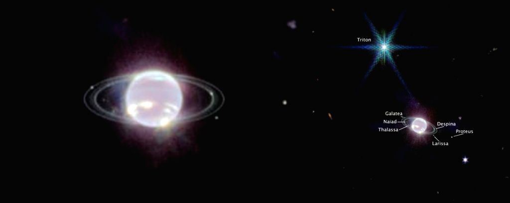 James Webb Space telescope captures striking view of Neptune's rings