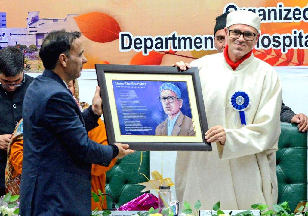 Jammu and Kashmir Chief Minister Omar Abdullah at the 42nd annual day ...