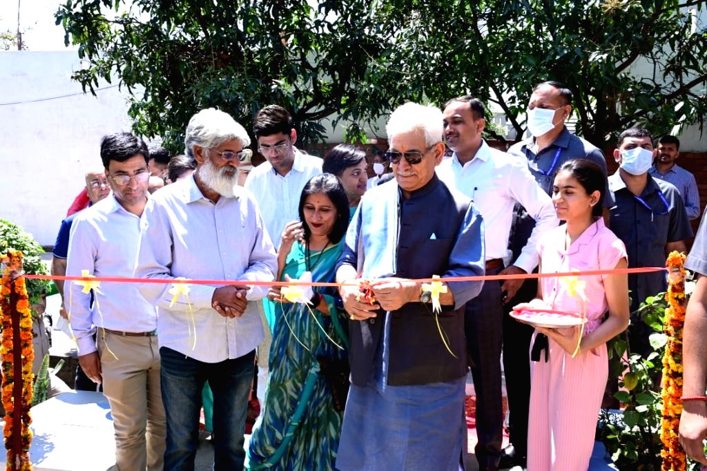 Jammu and Kashmir Lt. Governor Manoj Sinha inaugurates a solo exhibition