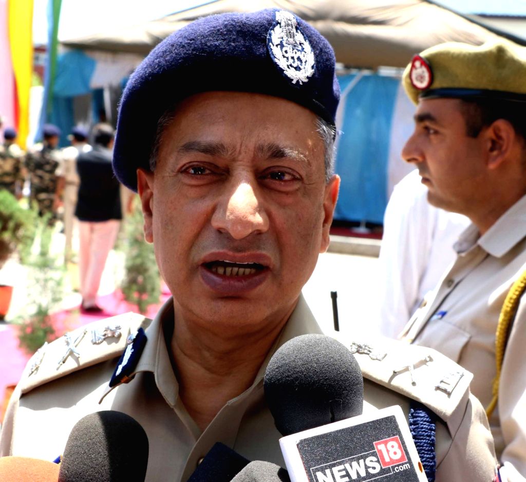 J&K DGP talks to press