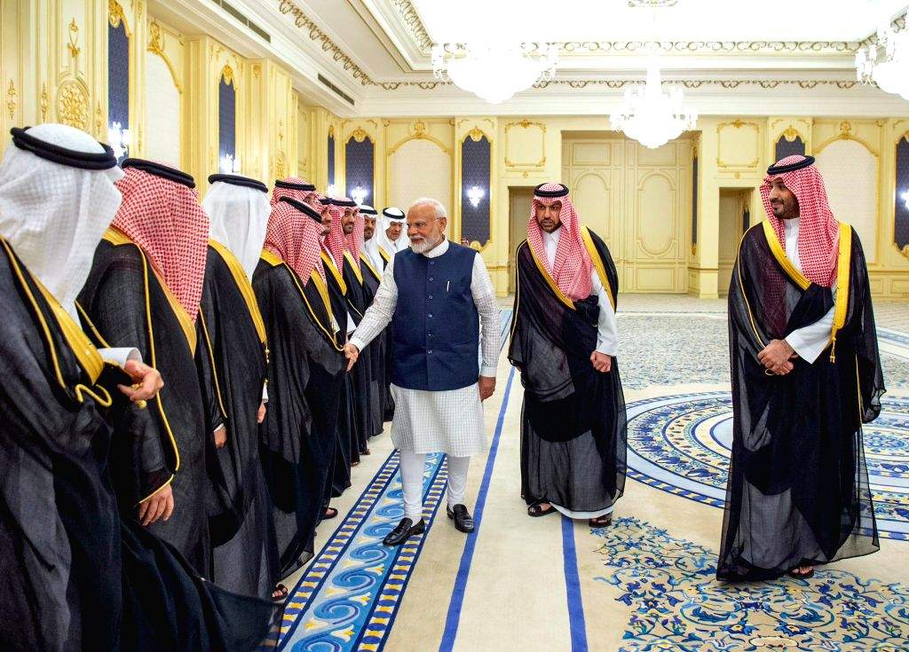 Crown Prince Mohammed bin Salman welcomes PM Modi