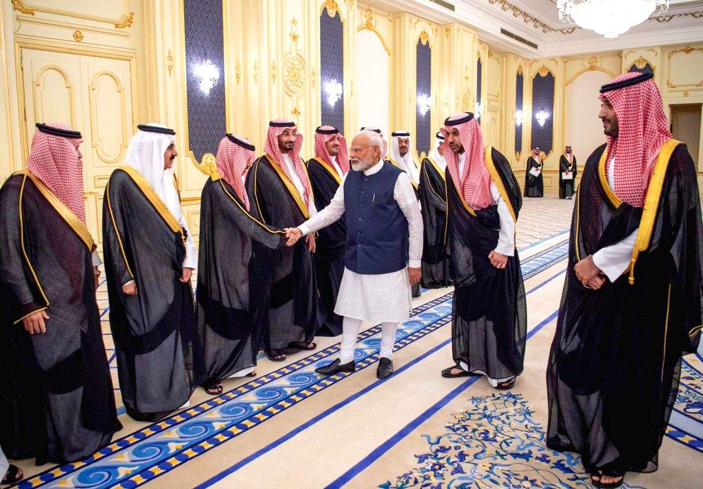 Crown Prince Mohammed bin Salman welcomes PM Modi