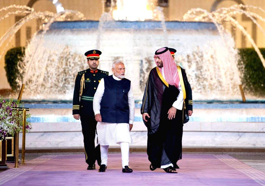 Crown Prince Mohammed bin Salman welcomes PM Modi