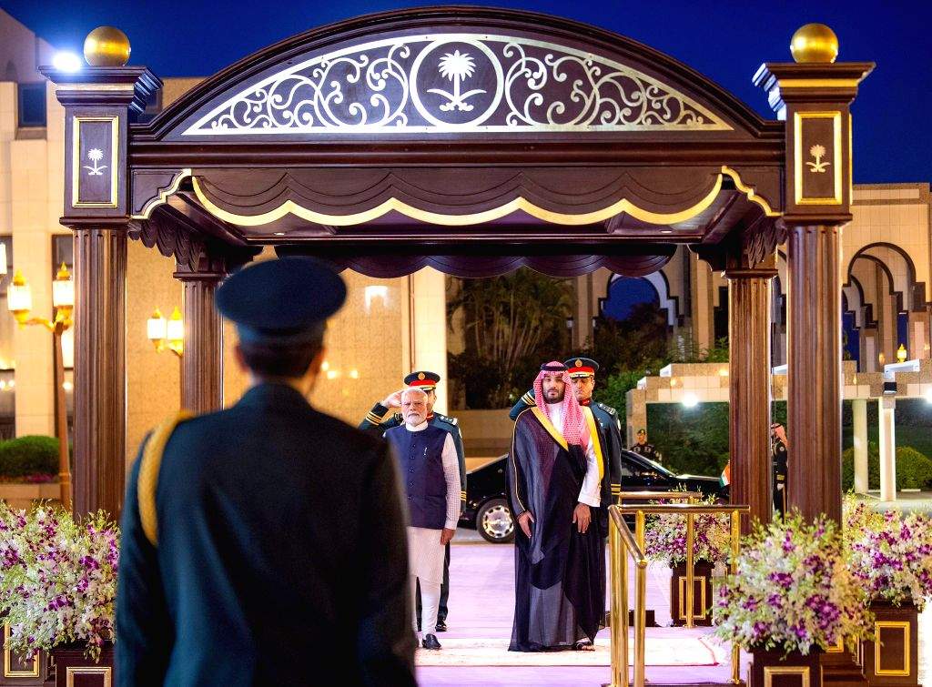 Crown Prince Mohammed bin Salman welcomes PM Modi