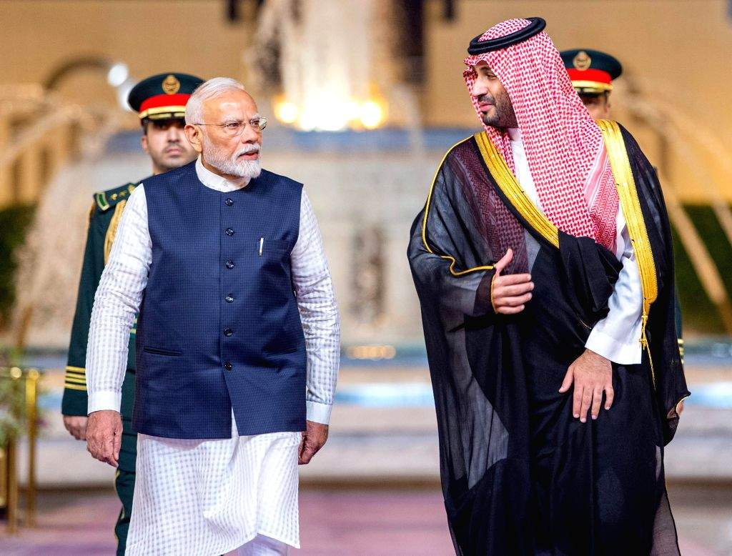 Crown Prince Mohammed bin Salman welcomes PM Modi