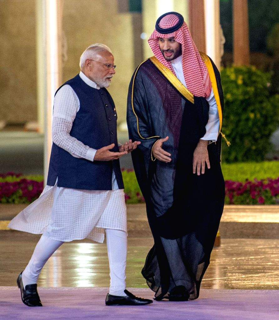 Crown Prince Mohammed bin Salman welcomes PM Modi
