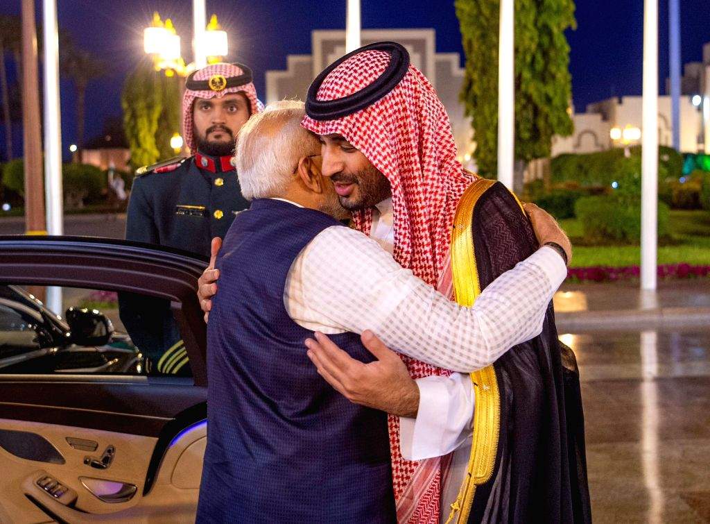 Crown Prince Mohammed bin Salman welcomes PM Modi