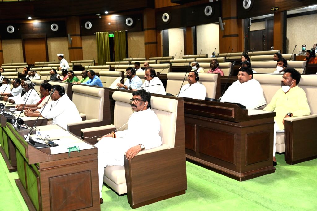 Jharkhand CM Hemant Soren during floor test