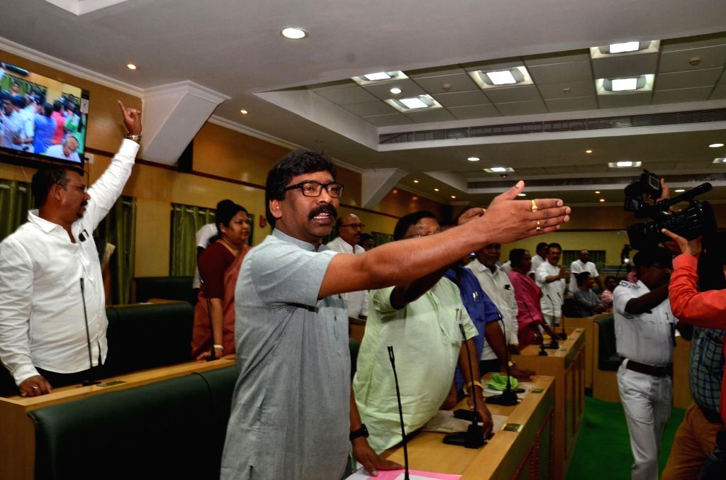 Hemant Soren during Jharkhand assembly session