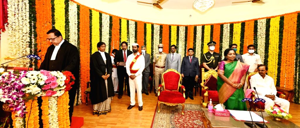 Justice Ujjal Bhuyan takes oath as Telangana HC Chief Justice