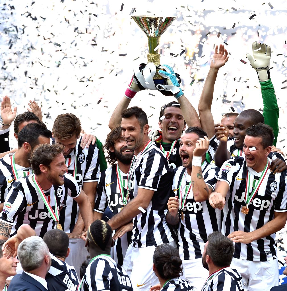 A soccer match in Turin in Italy