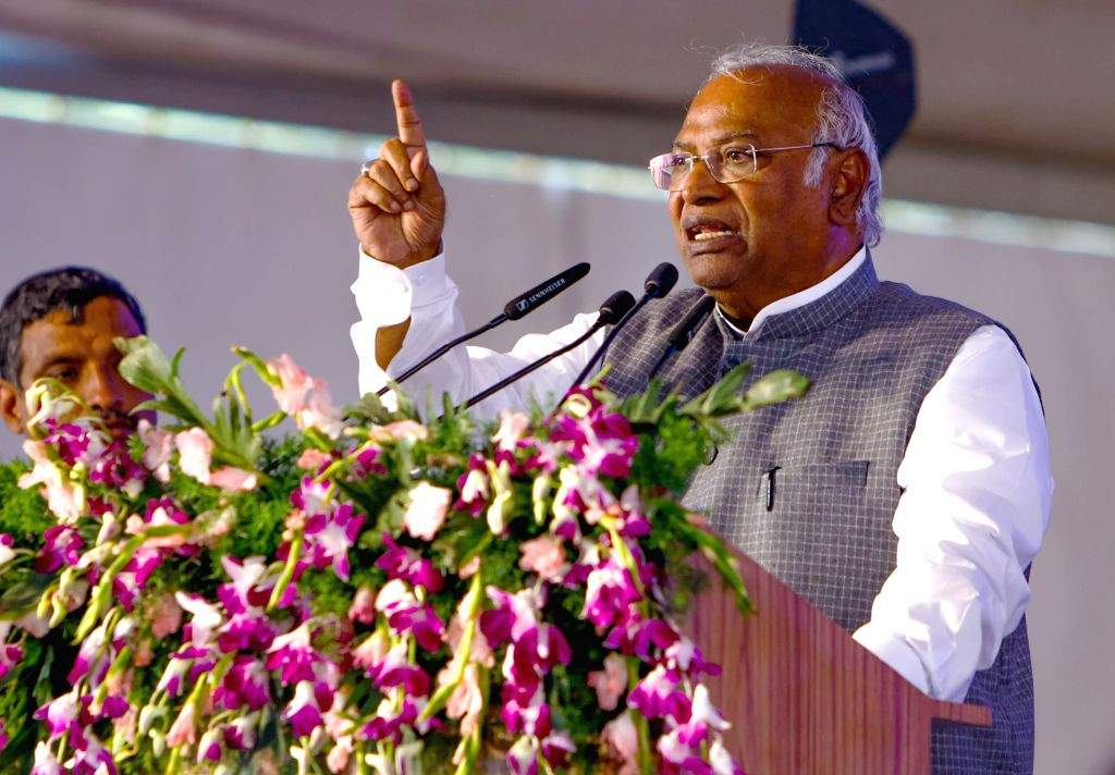 Kalaburagi : Congress President Mallikarjun Kharge during an event for ...