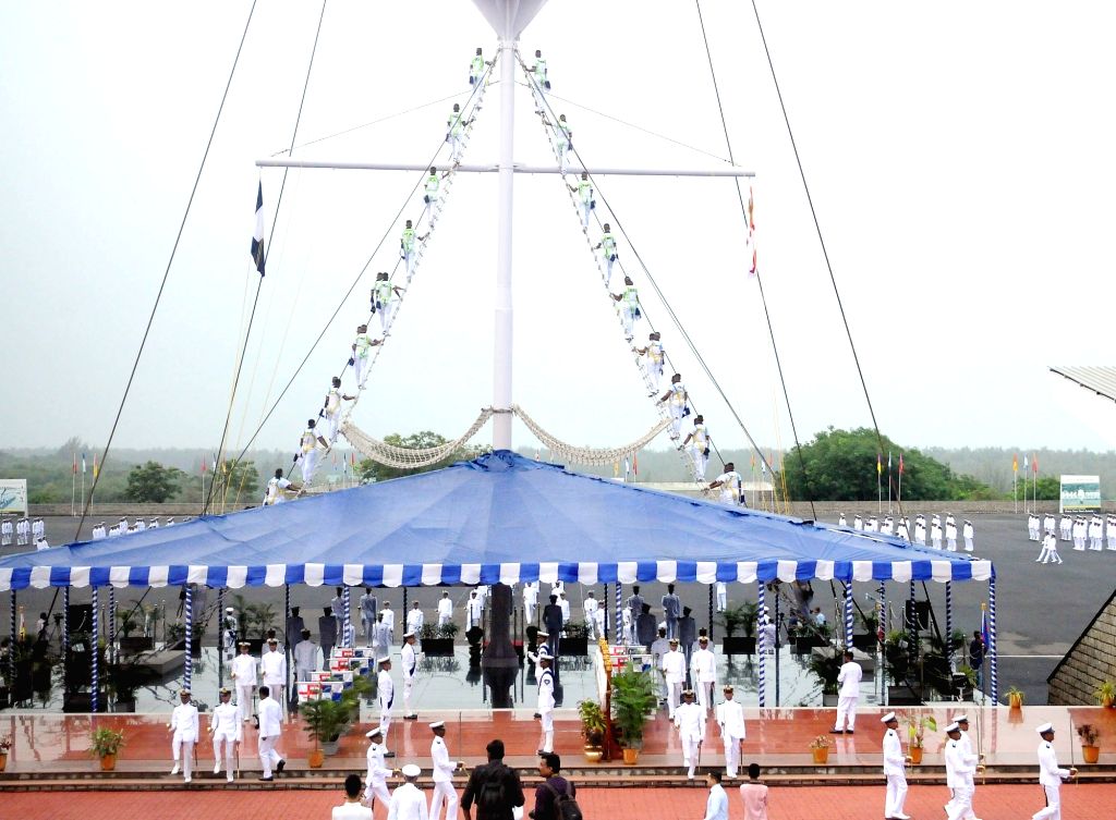 President's Colour awarded to Indian Naval Academy
