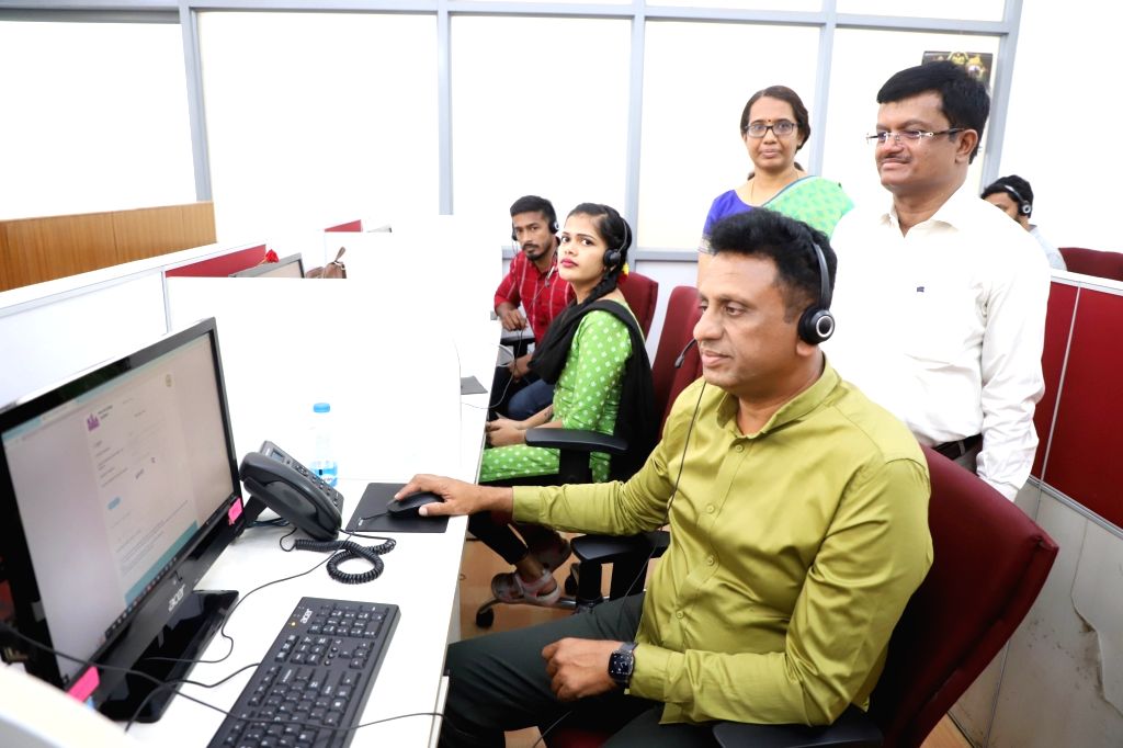 Karnataka Higher Education Minister Dr MC Sudhakar releases the CET results