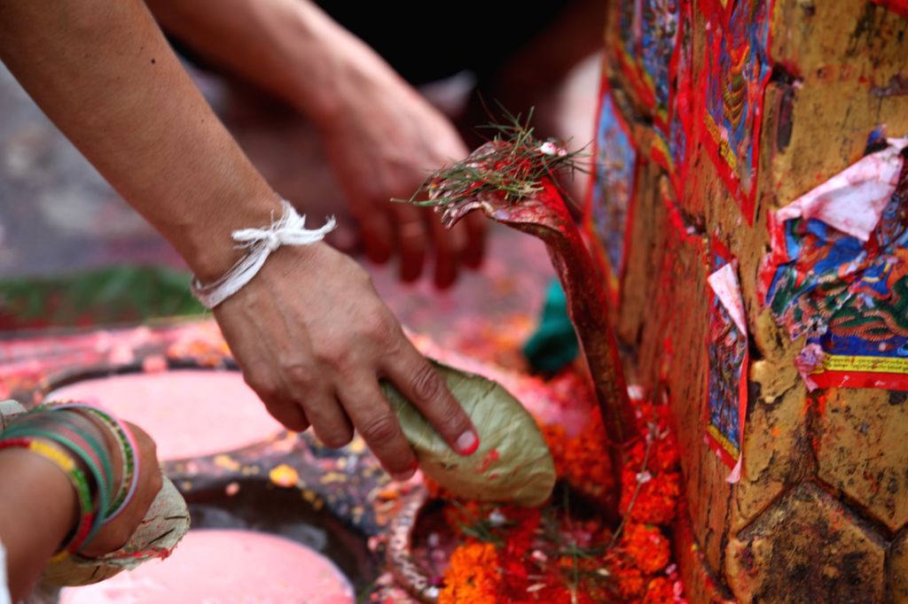 Snake god festival in Kathmandu