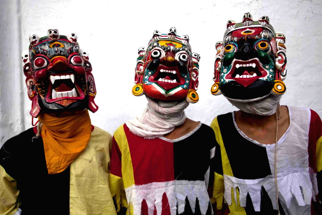 Celebration of Gaijatra at Hanumandhoka