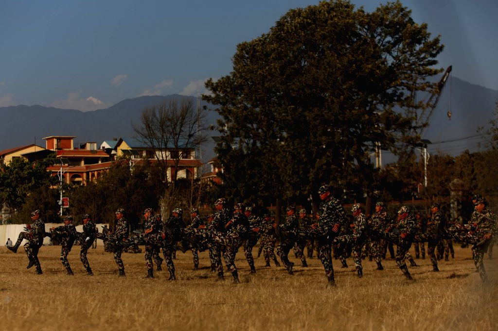 NEPAL-KATHMANDU-NEPALESE ARMY-FESTIVAL