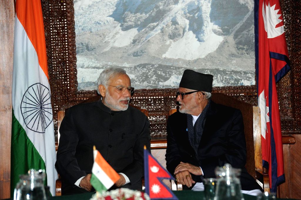 Kathmandu (Nepal): PM Modi with his Nepalese counterpart