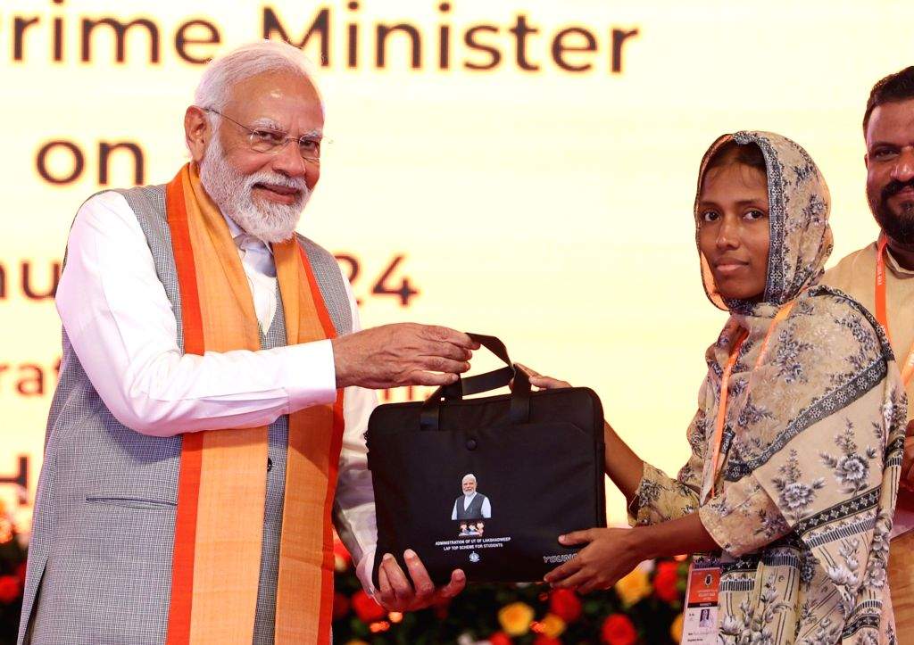 Prime Minister Narendra Modi during the inauguration and foundation ...