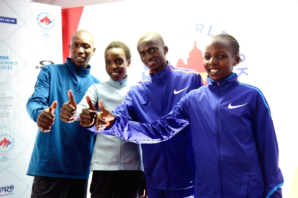 Kenyan athletes' press conference