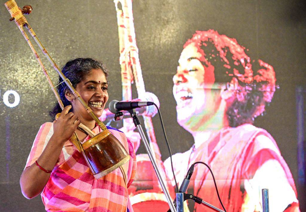 Kerala Baul Singer,Shanthi Priya Enchants Audience at Liberate Festival