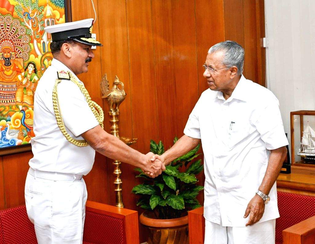 Kerala CM Meets Navy Chief After Navy Day Celebrations