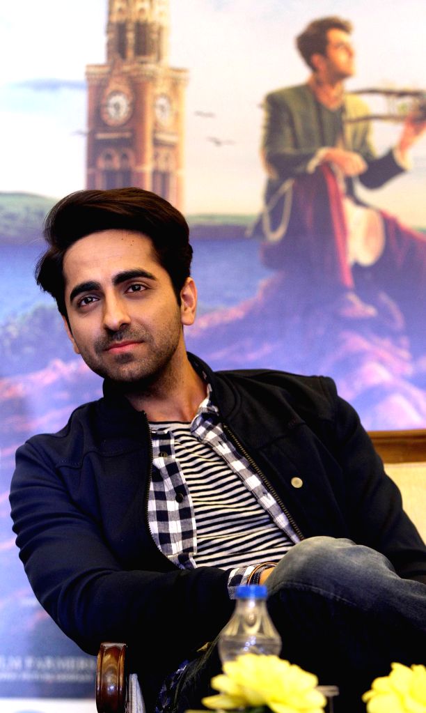 Actor Ayushmann Khurrana promoting Hawaizaada