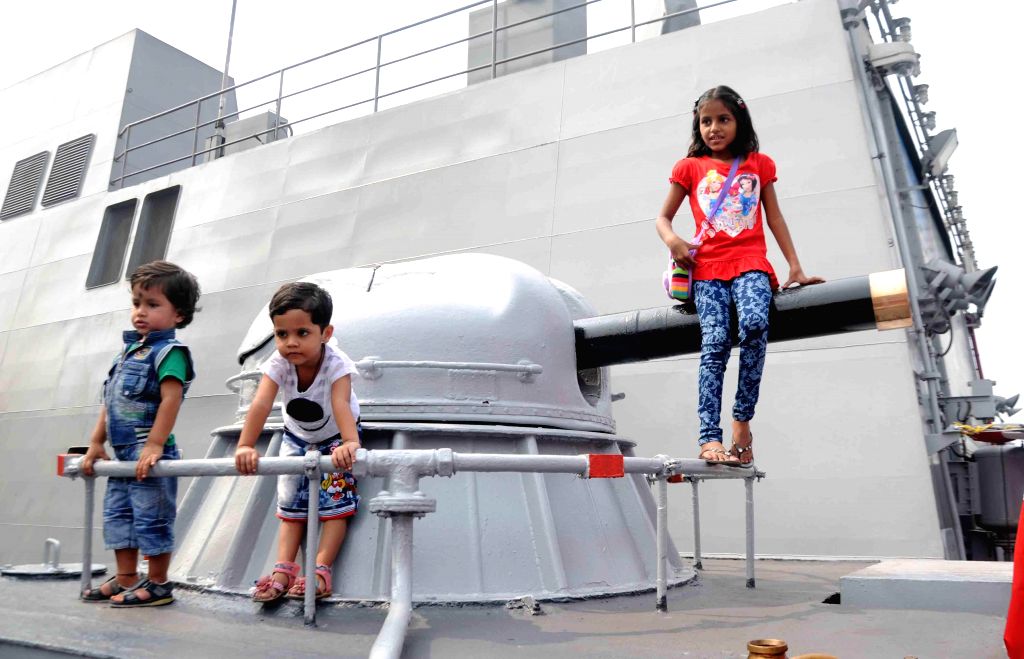 INS Khukri and INS Sumitra docked at Kidderpore Dock