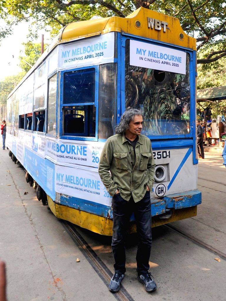 Eminent film director Imtiaz Ali poses for a photo with the iconic ...