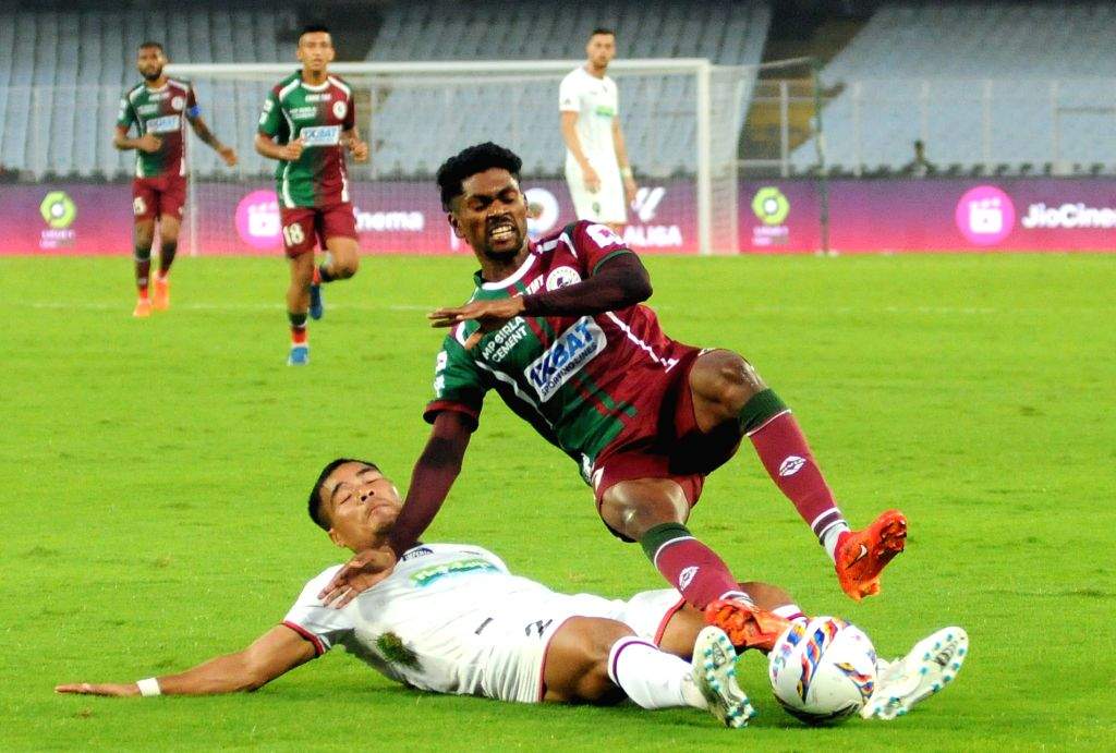 Kolkata : ISL match between Mohun Bagan Super Giant vs NorthEast United FC