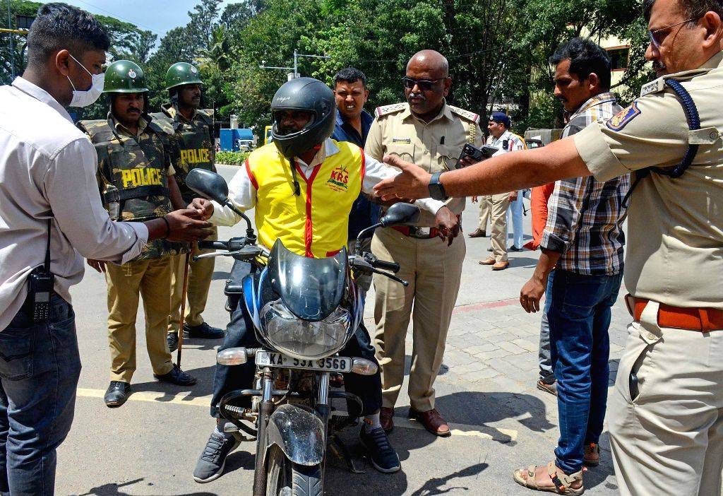 KRS Party Protest in Bengaluru