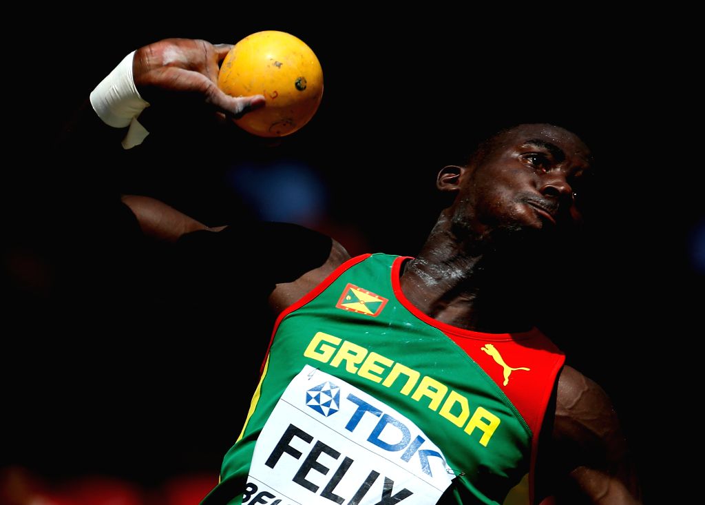 CHINA-BEIJING-IAAF WORLD CHAMPIONSHIPS--MEN'S DECATHLON-SHOT PUT