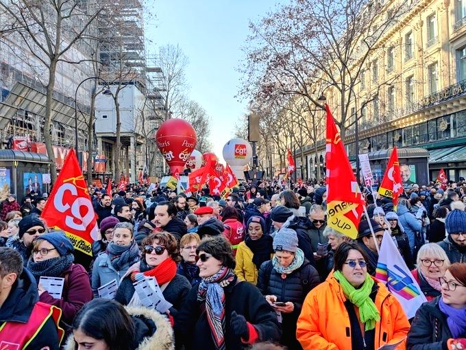 Free photo : Labour union strike in France